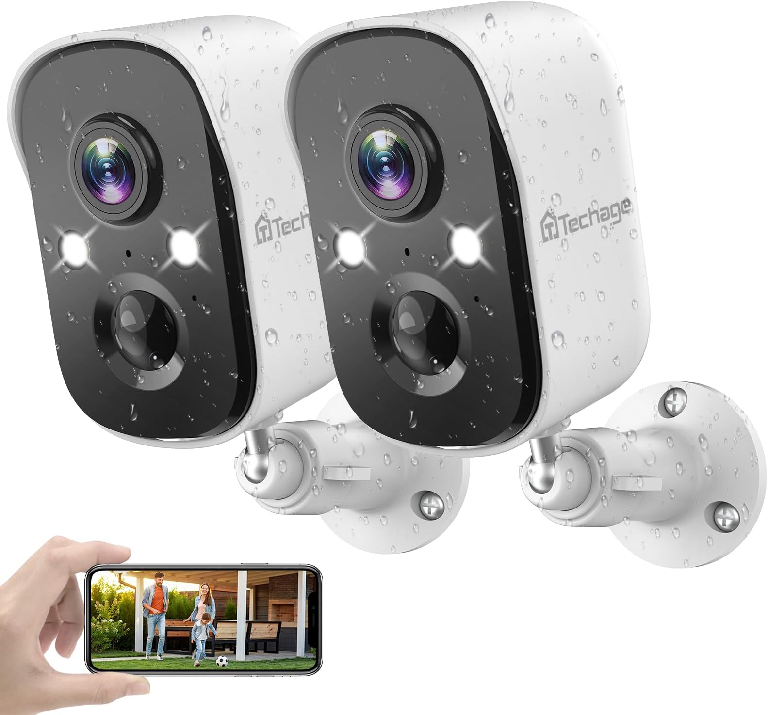 Amazon.com : Rraycom Security Cameras Wireless Outdoor with Solar Panel ...