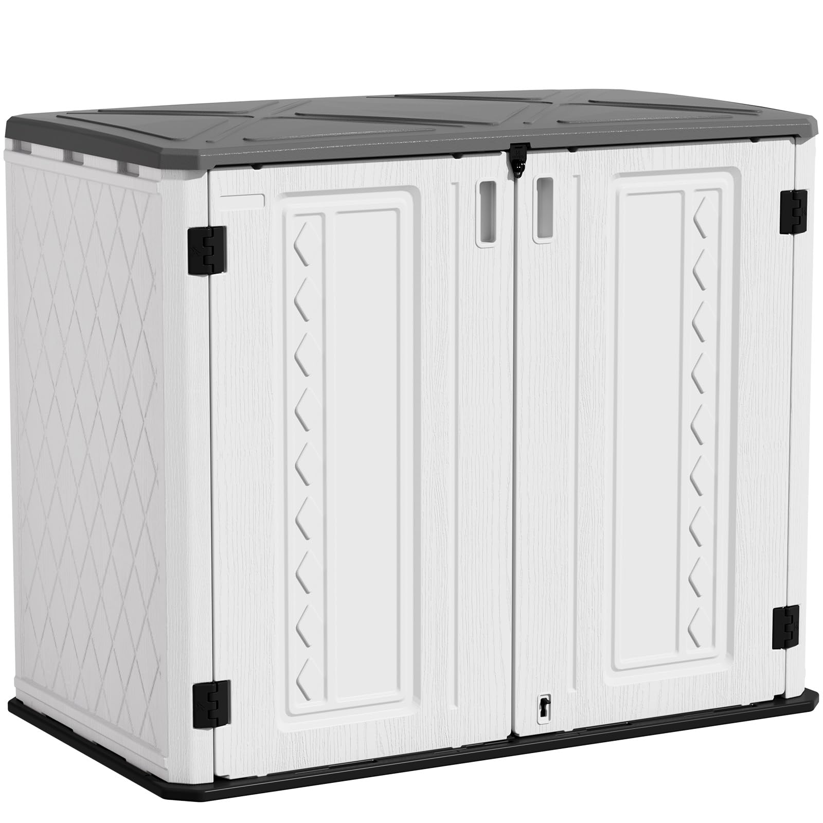 Amazon.com : ZZM 4x3FT Heavy-Duty Outdoor Storage Shed | 34 Cu.Ft ...