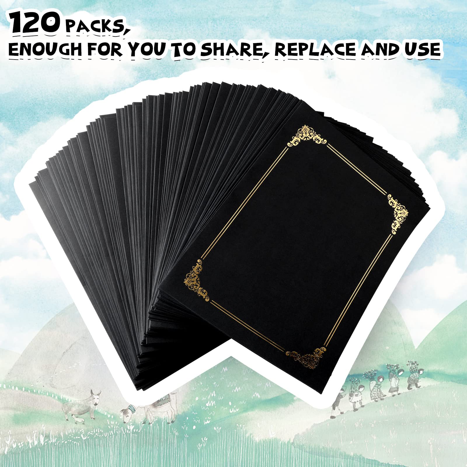 Snapklik.com : Fainne 120 Packs Certificate Holders, Diploma Cover ...
