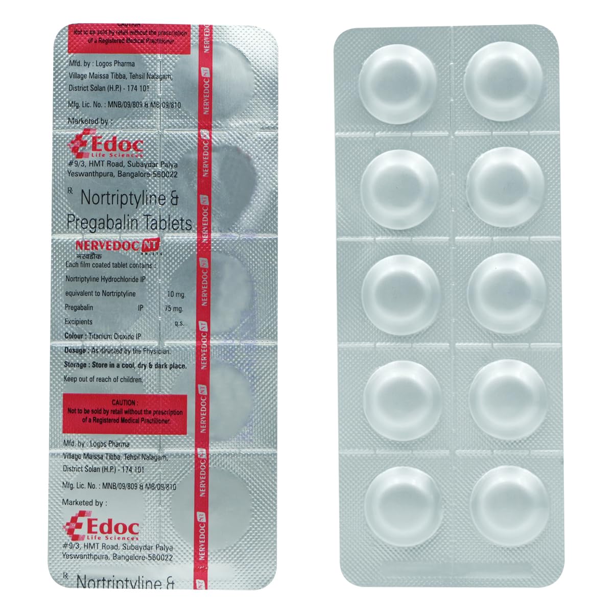 Nervedoc-NT - Strip of 10 Tablets : Amazon.in: Health & Personal Care