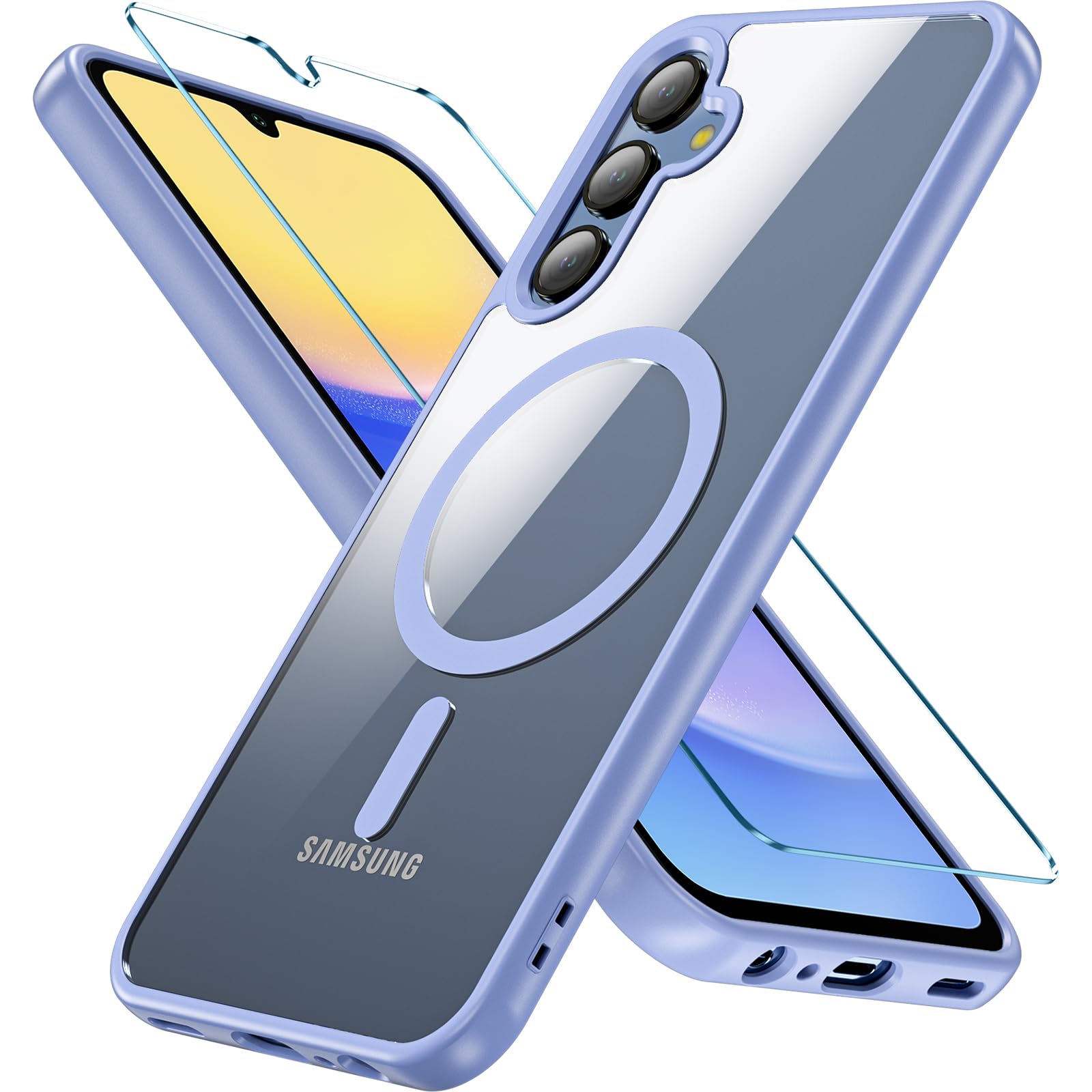 Amazon.com: OWKEY Galaxy A15 5G Phone Case, Magnetic Samsung Galaxy A15 ...