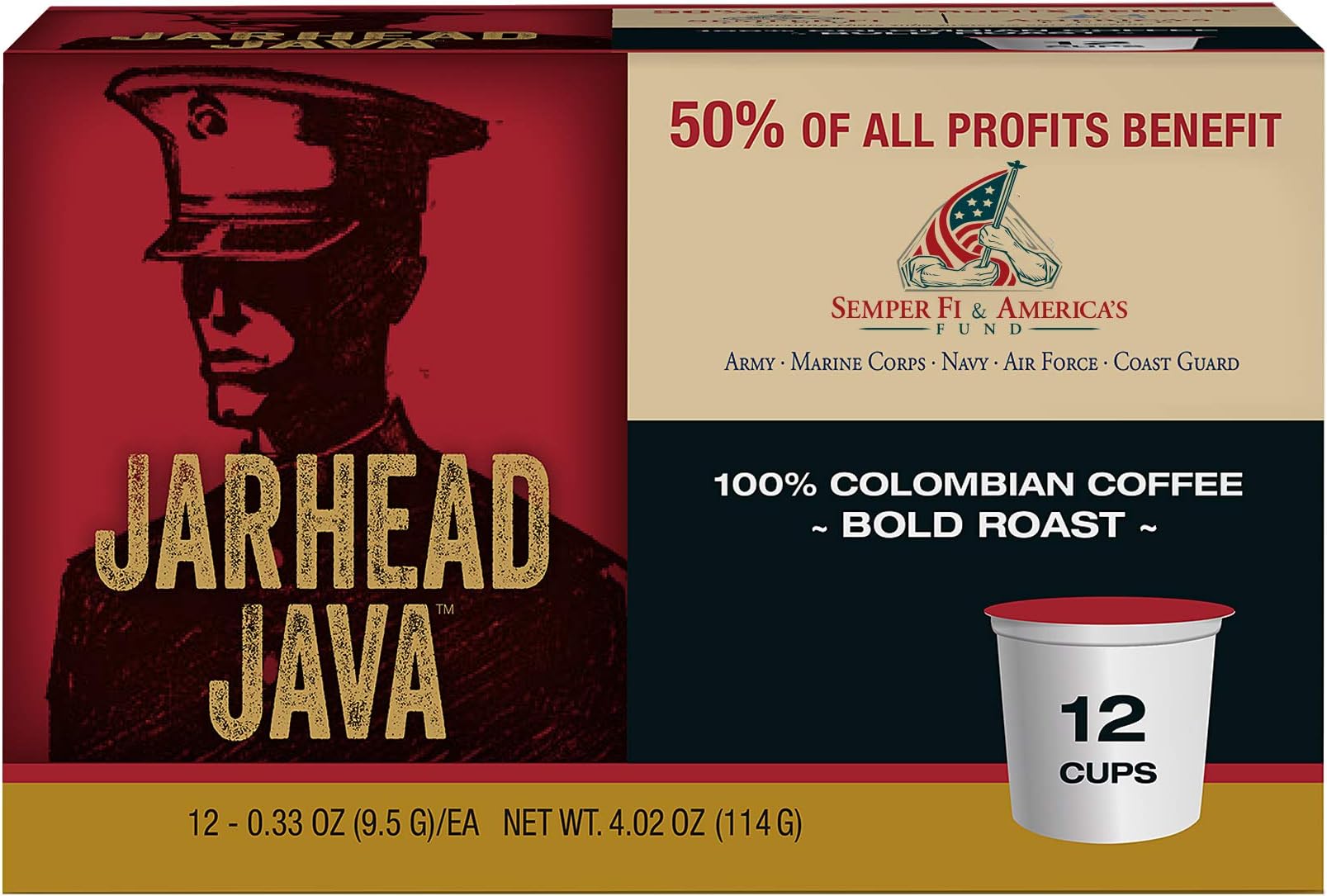 Amazon.com : Jarhead Java Coffee, Bold Roast, 32 Ounce : Grocery ...