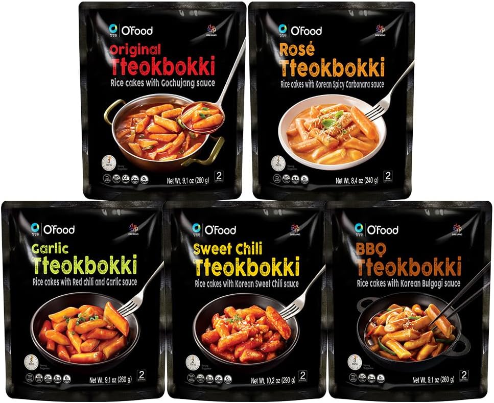 Amazon.com: O’Food Chung Jung One Tteokbokki Variety Pack, Instant ...