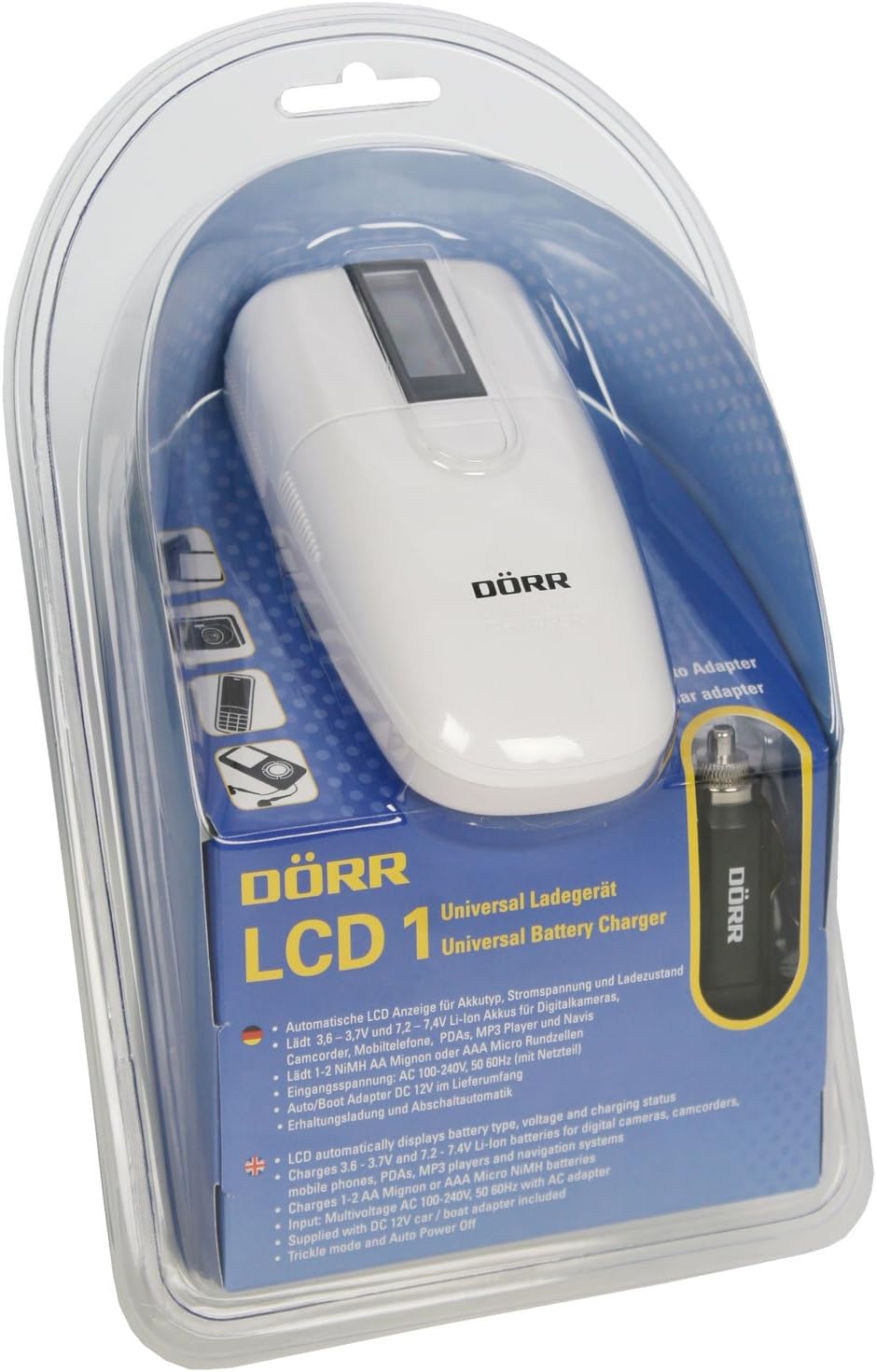Dorr LCD 1 Universal Battery Charger with UK Plug: Amazon.co.uk ...