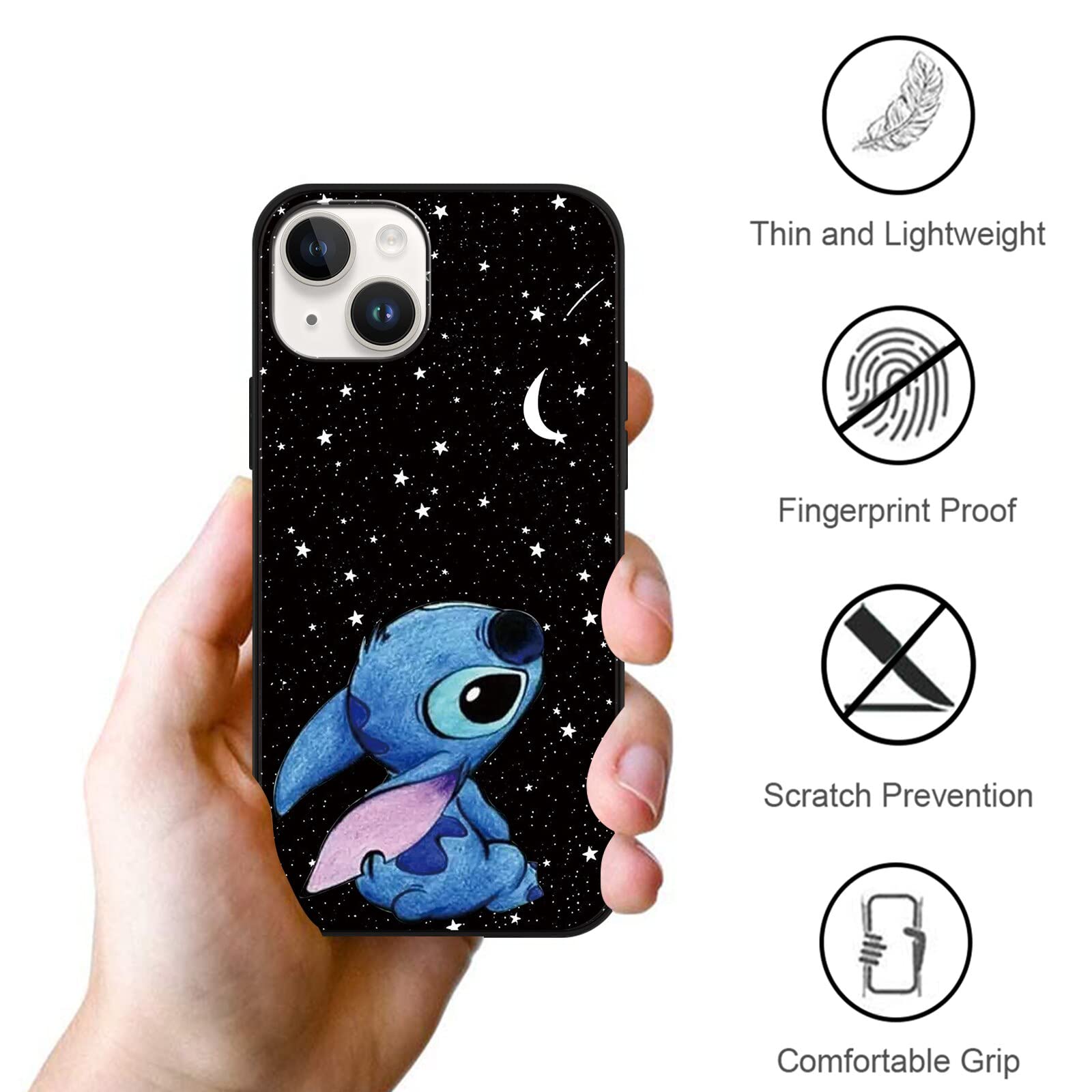 [Pack of 2] Stitch Mobile Phone Case for Apple iPhone 14 Case 6.1 ...