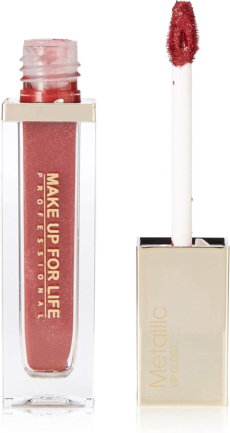 Make Up for Life Metallic Liquid Lipstick-08, Maroon, 4.5ml : Amazon.ae ...