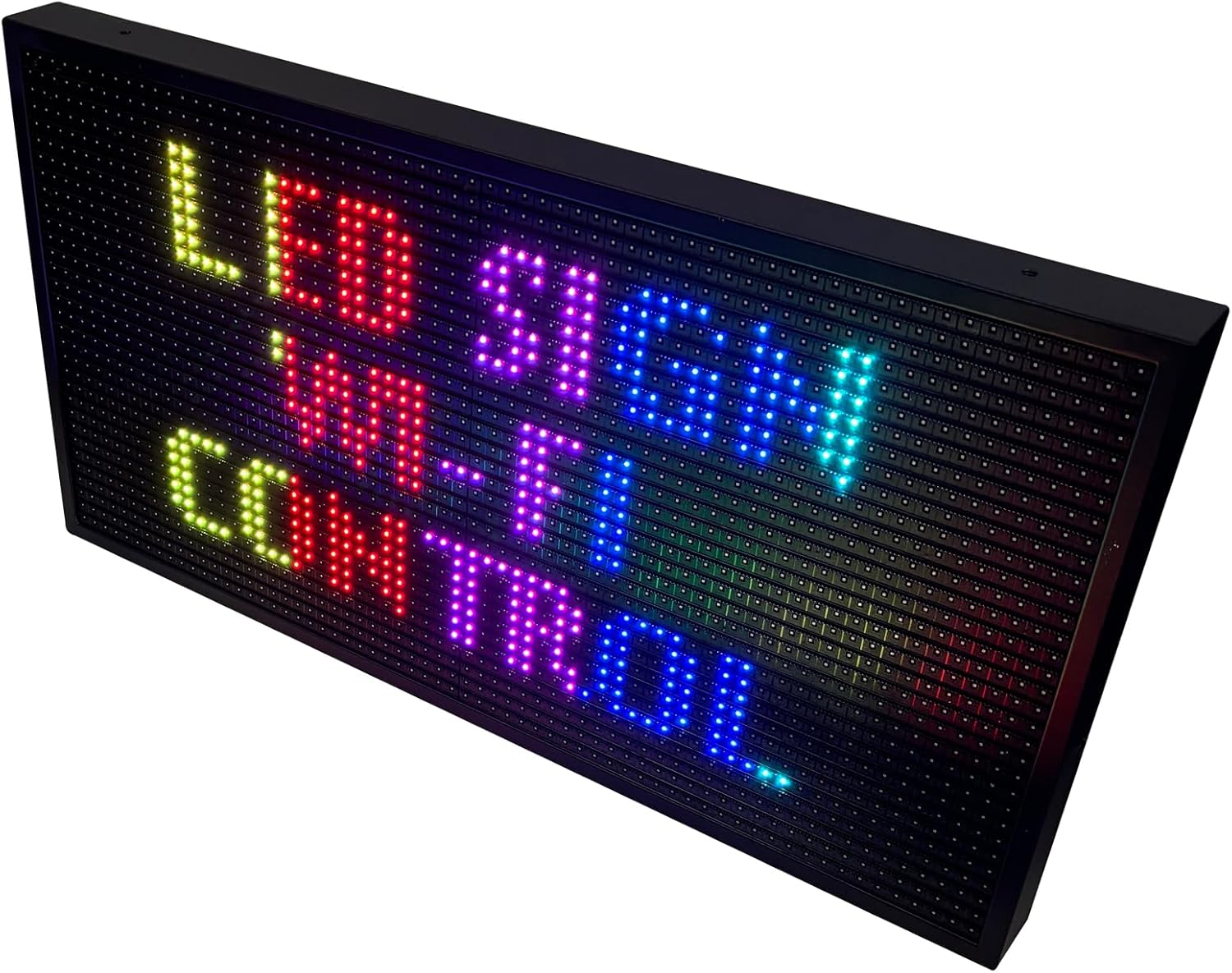 MissHome LED Scrolling Display Sign with Dual Screen, RGB Full Color ...