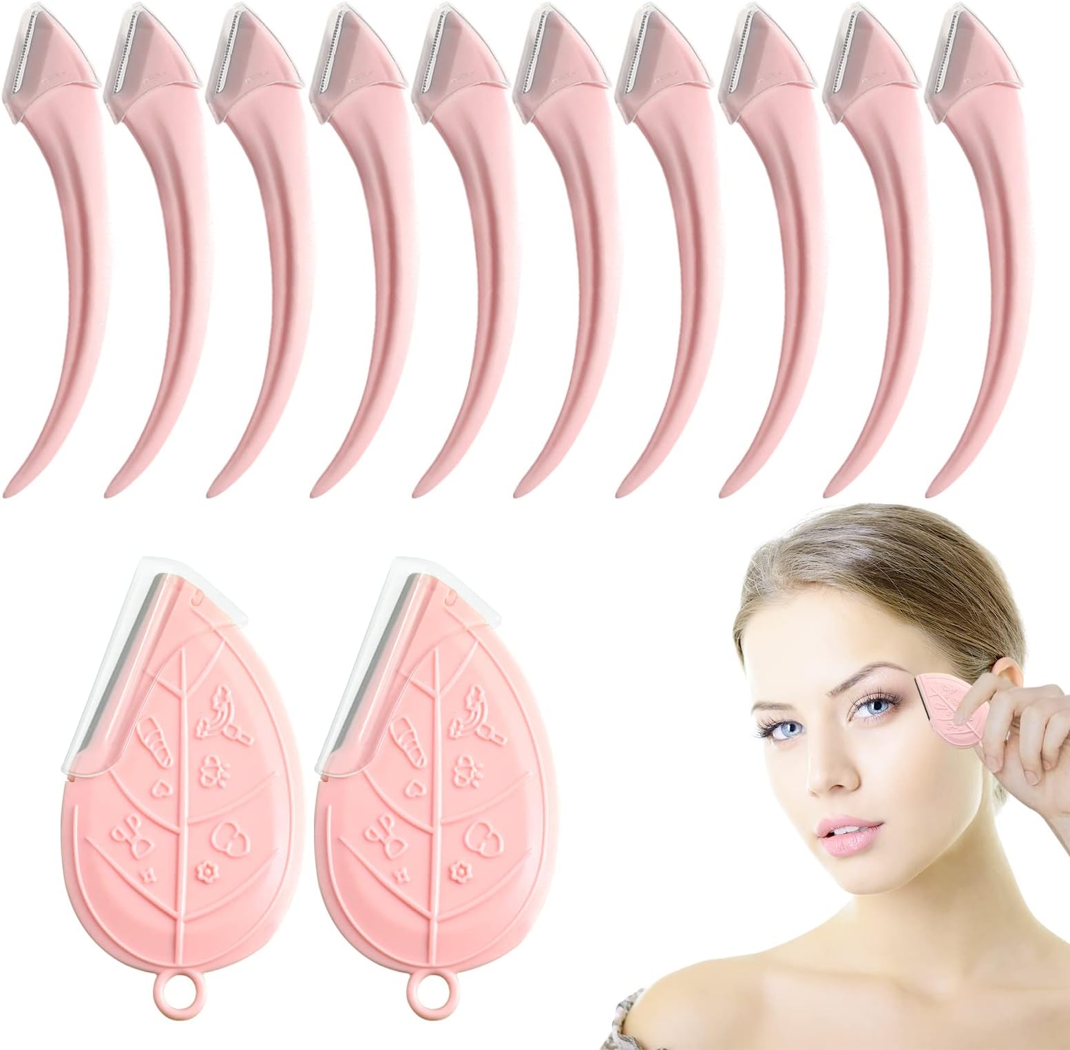 Amazon.com: 20 Pcs Eyebrow Razor for Women T Shaped Dermaplane Face ...