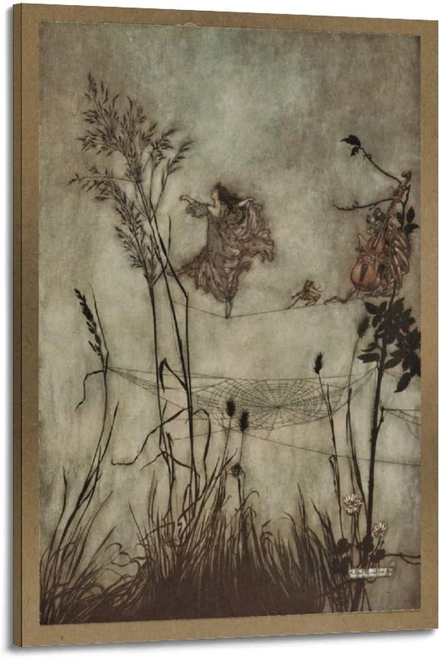 Amazon.com: Arthur Rackham Famous Art poster PeterPan Wall Art Poster ...