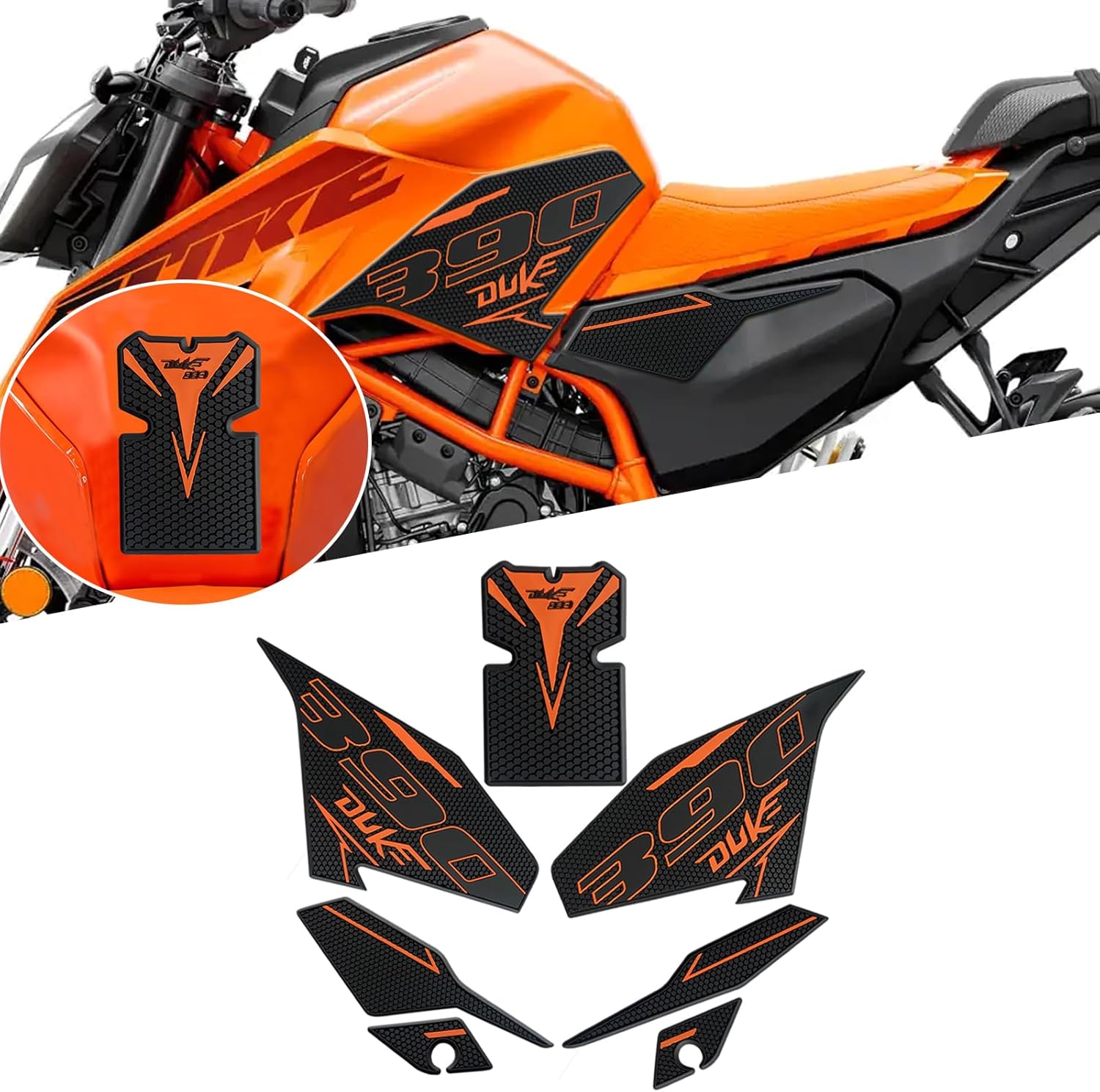 for Duke 390 Duke 390 2025 Motorcycle Tank Pads Side Panel Protector ...