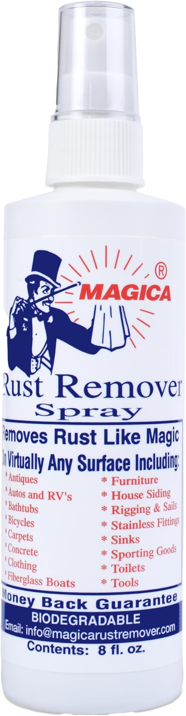 Amazon.com: Magica Rust Remover – 8 oz Spray Bottle | Professional ...