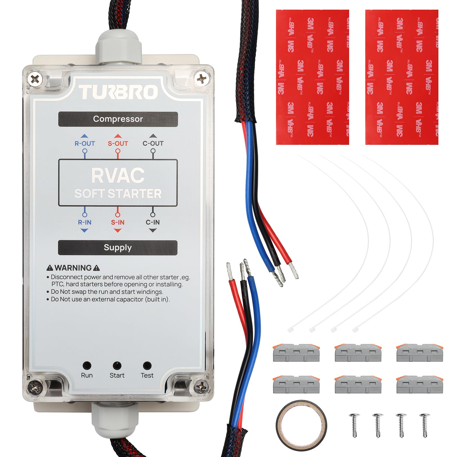 Amazon.com: TURBRO RV AC Soft Start Kit for Smooth Startup Under Low ...