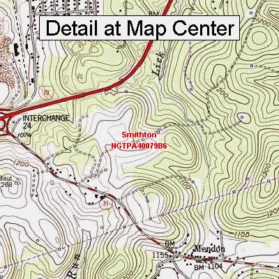 Amazon.com : USGS Topographic Quadrangle Map - Smithton, Pennsylvania ...