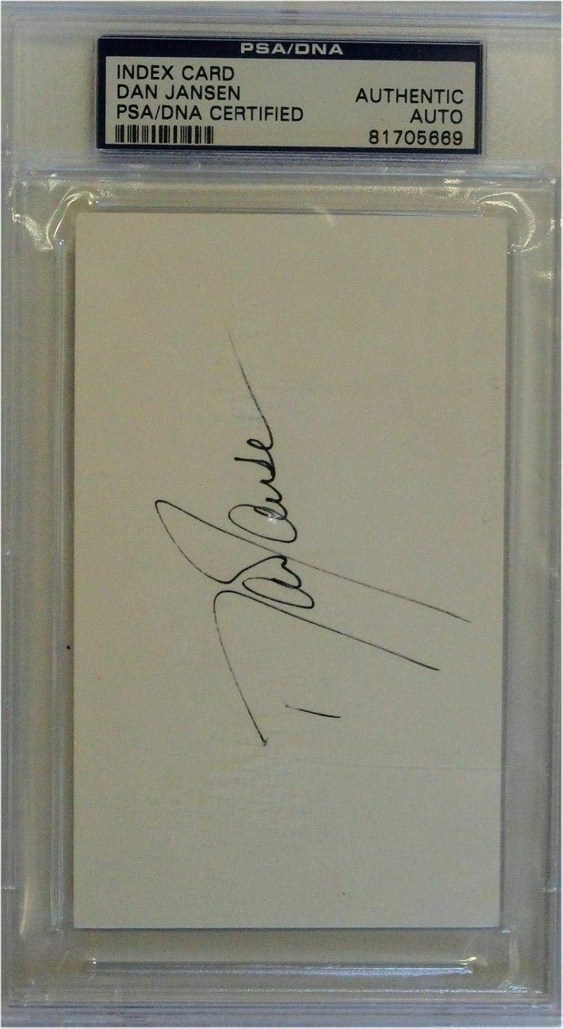 Amazon.com: Dan Jansen Hand Signed Autographed Index Card Olympics ...