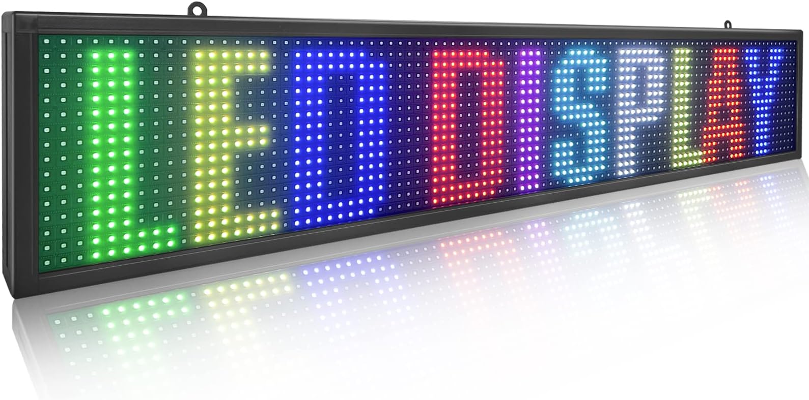 DS ledsign P10 SMD LED Sign 40 x 8 Indoor RGB Full Color Scrolling ...