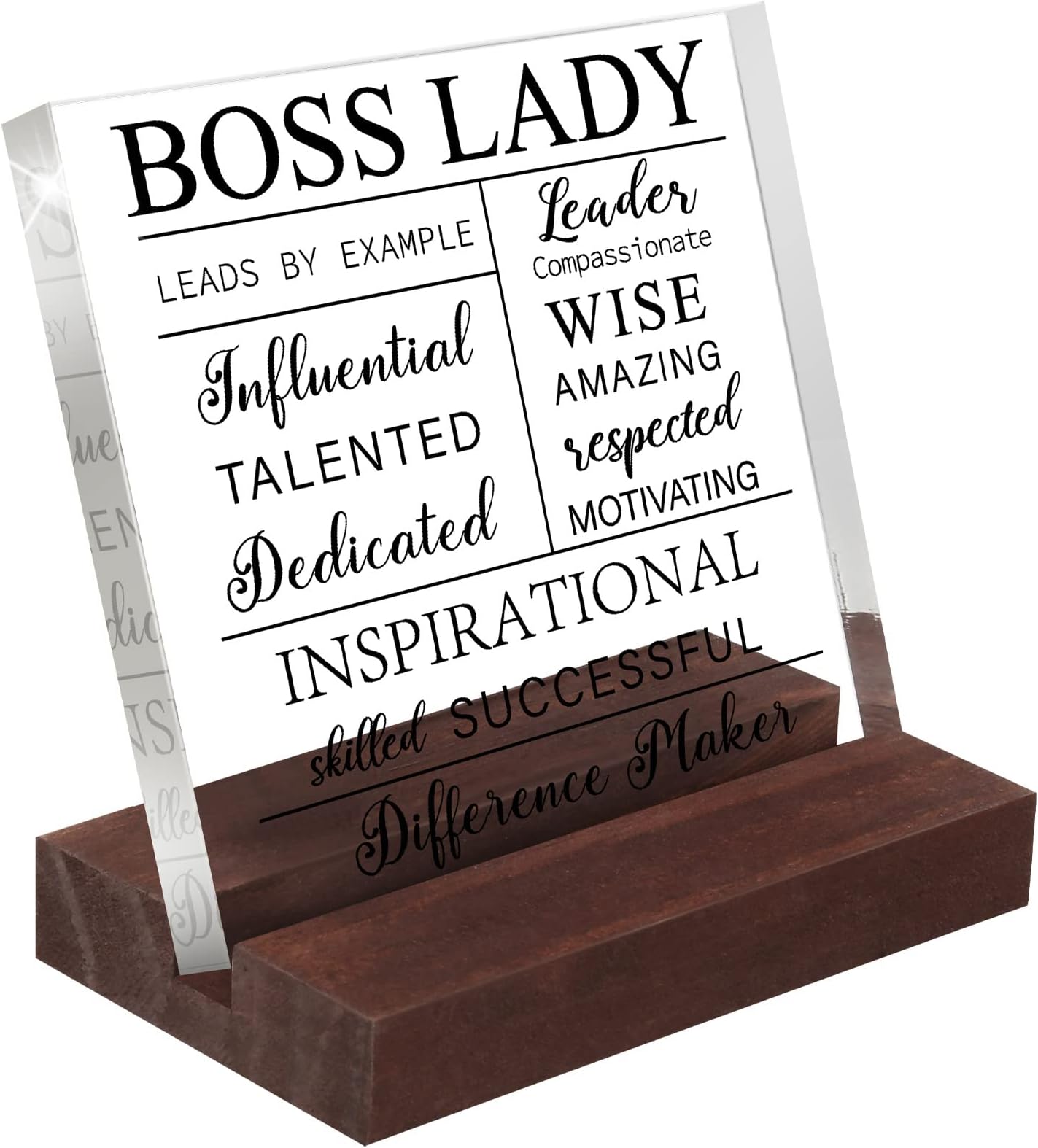 Amazon.com: Boss Lady Gifts for Women Acrylic Boss Lady Office Desk ...