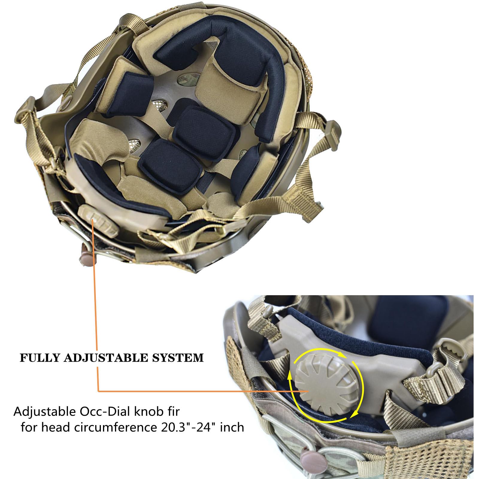 Snapklik.com : Airsoft Fast Helmet Set