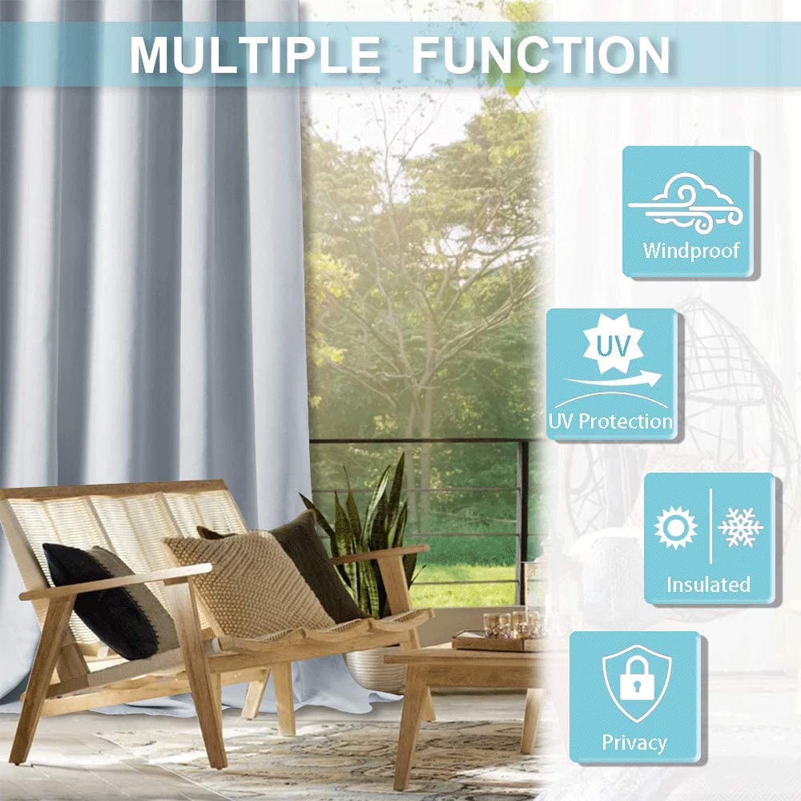 Pergola Outdoor Curtains Clearance Waterproof Outdoor Curtain MADE TO