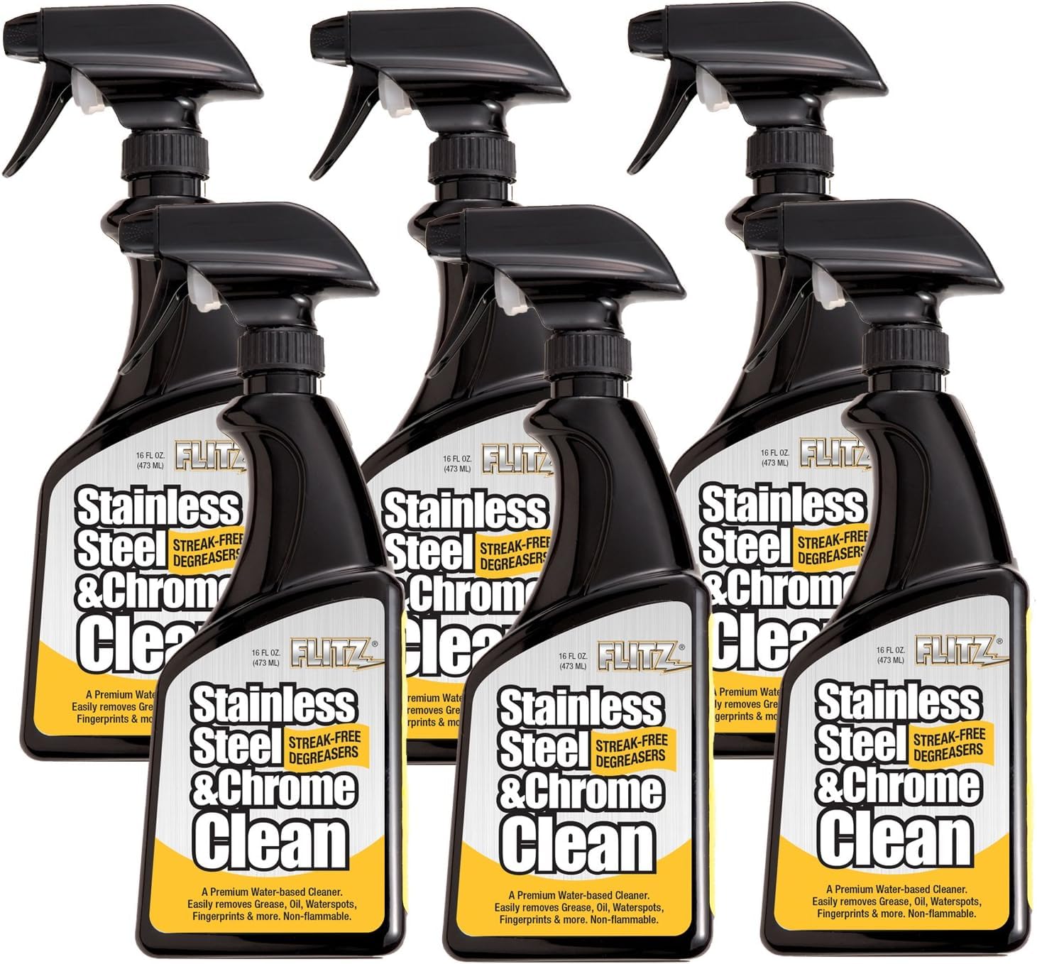 Snapklik.com : Flitz Stainless Steel & Chrome Clean - 16oz Bottle, USA ...