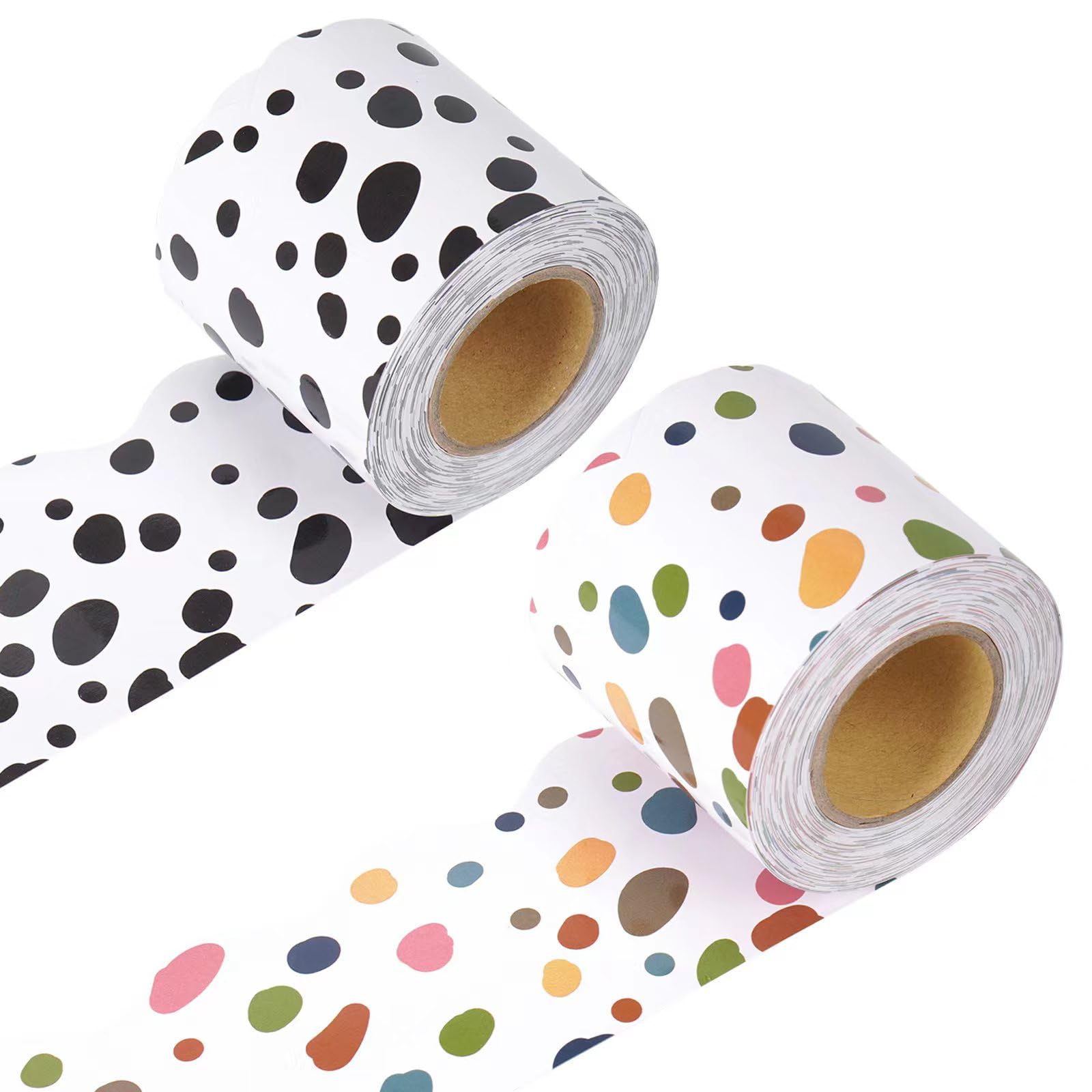 Snapklik.com : WEDTYGH 2 Set Painted Dot Bulletin Board Borders,100ft ...