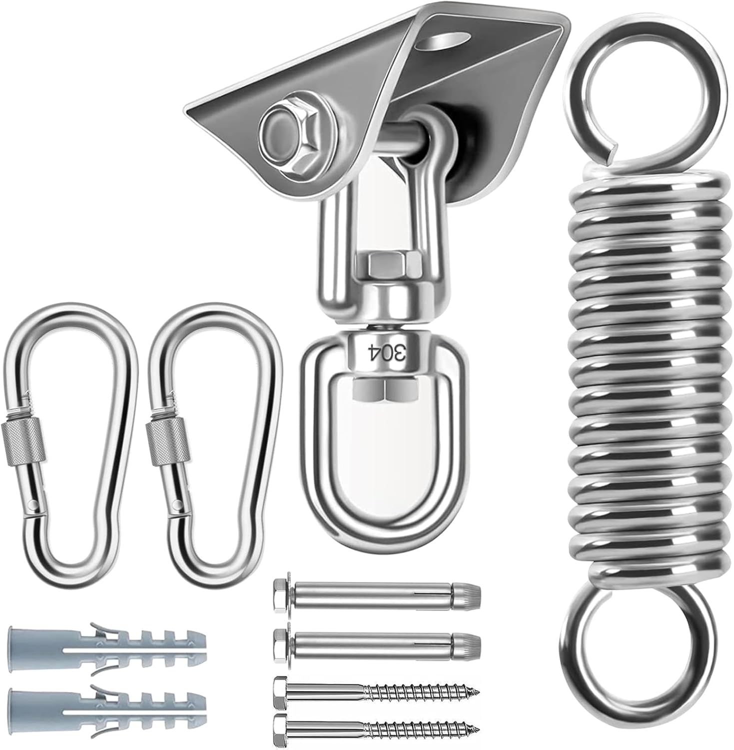 Heavy Duty Swing Hangers Hooks, 360° Swivel Heavy Duty Spring Hanging ...