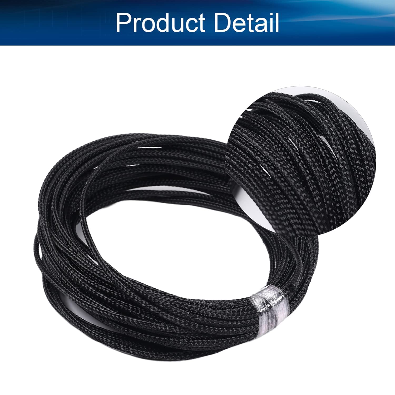 Snapklik.com : Heyiarbeit 10m/32.8ft PET Expandable Braided Sleeving 0. ...