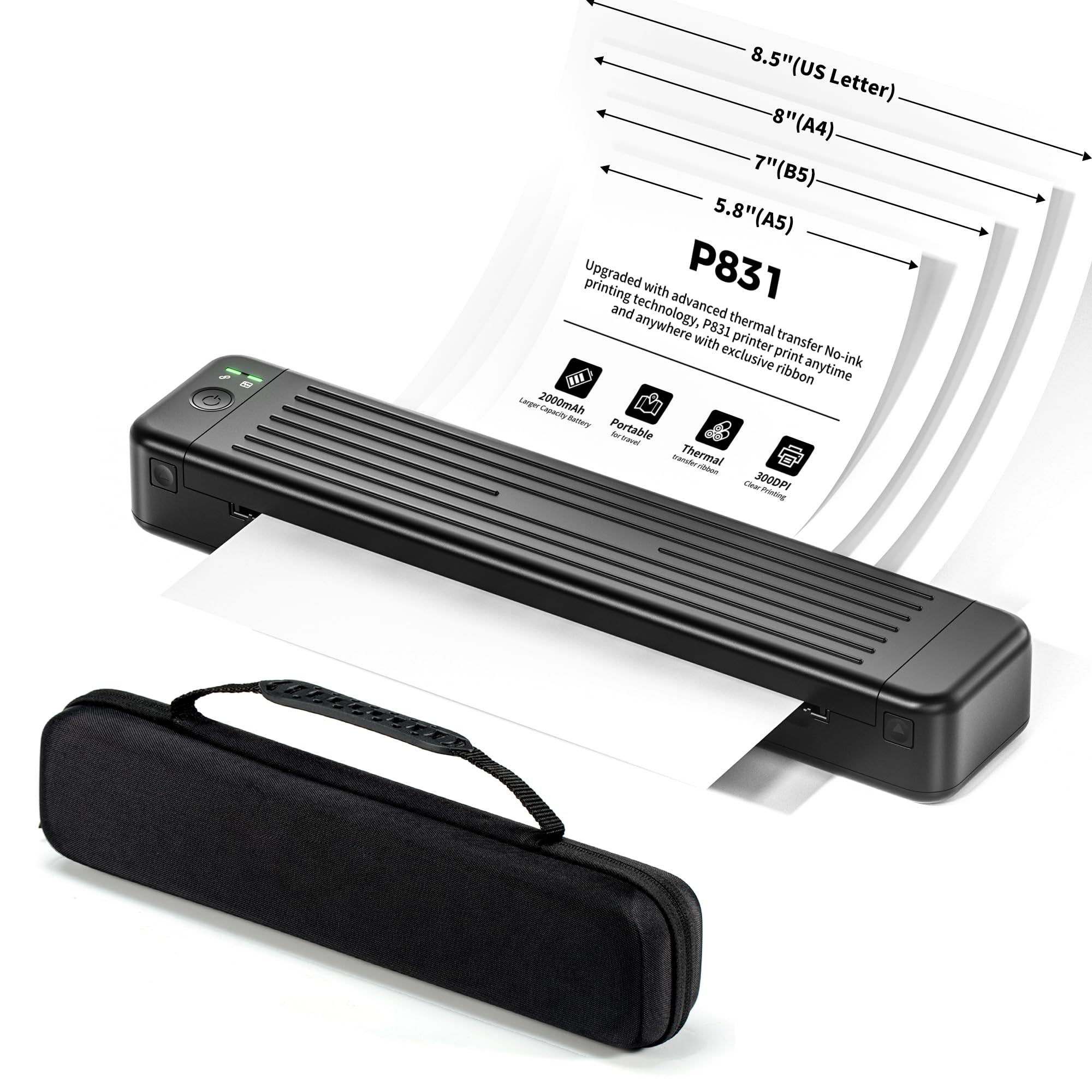 Snapklik.com : Itari P831 Portable Printers Wireless For Travel ...