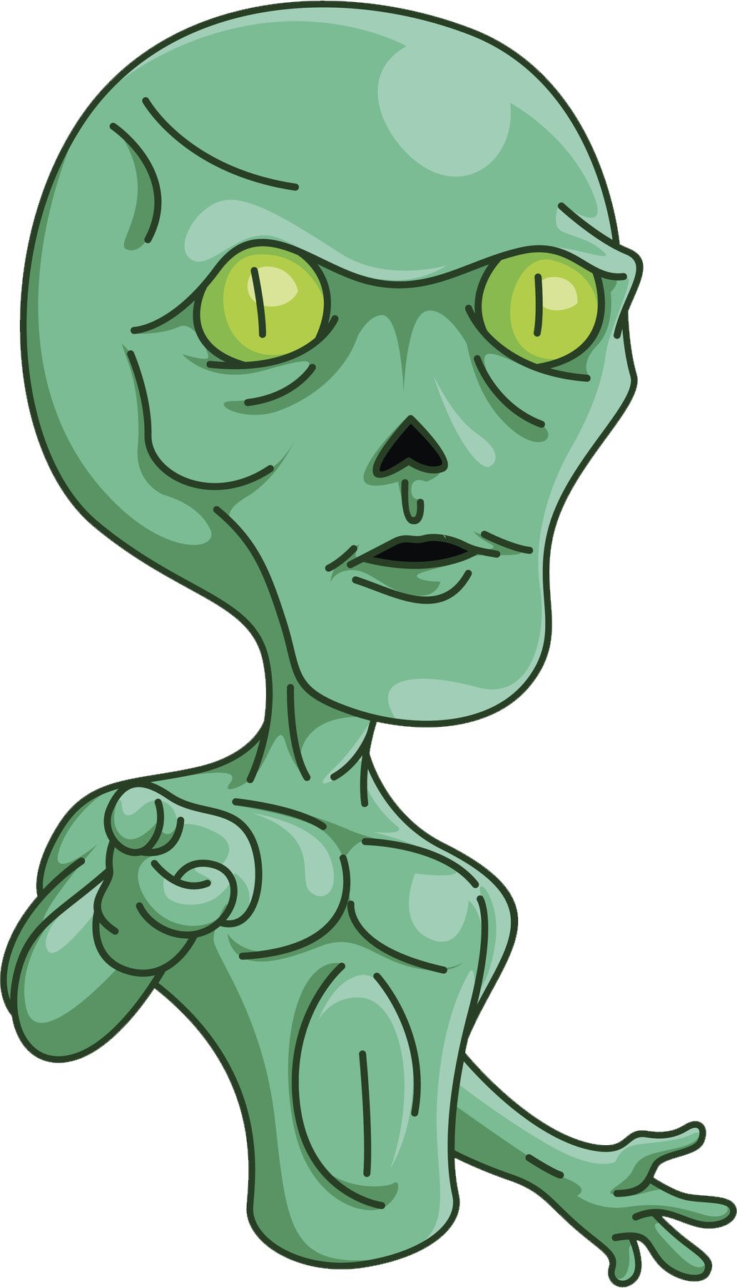Scary Alien Cartoon