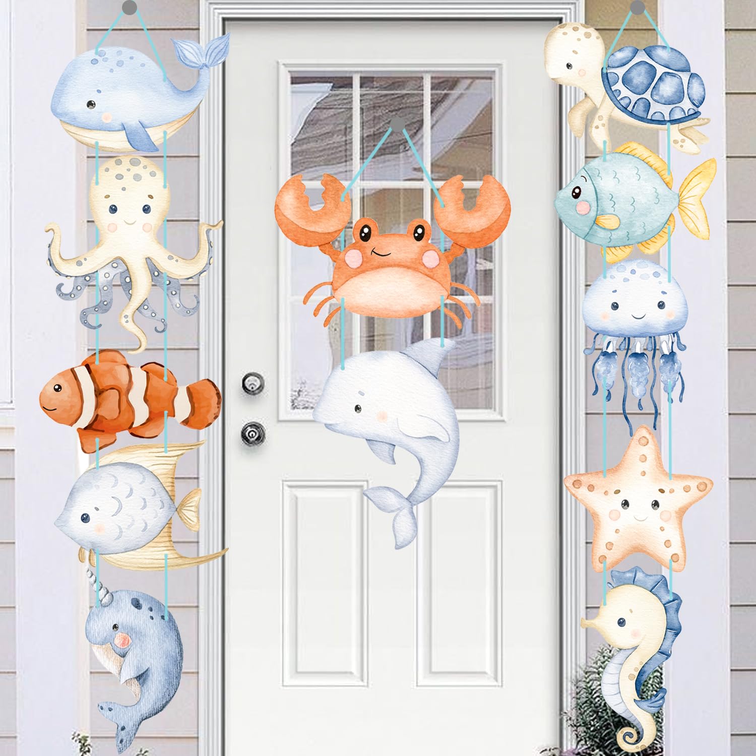 Amazon.com: Ocean Sea Animals Party Door Signs Under The Sea Party ...