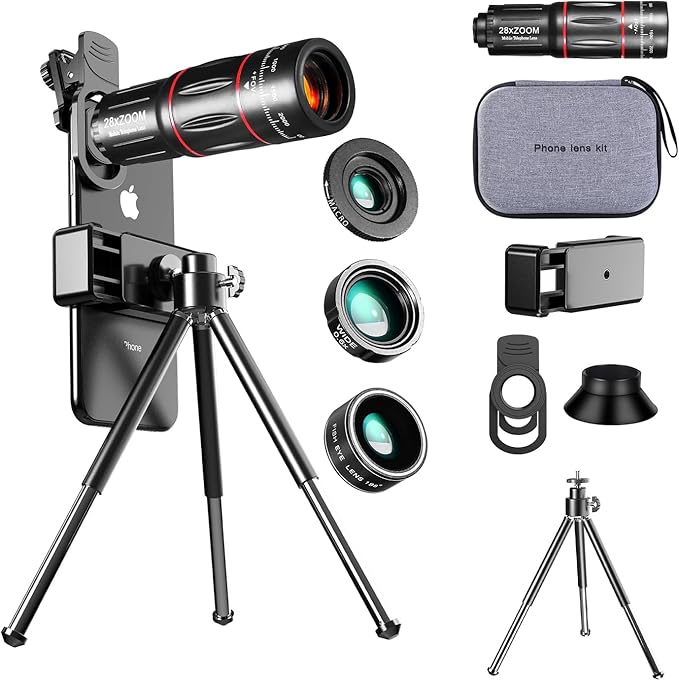 Amazon.com: HYTAMY Cell Phone Camera Lens Kit 4-in-1, Set Upgraded ...