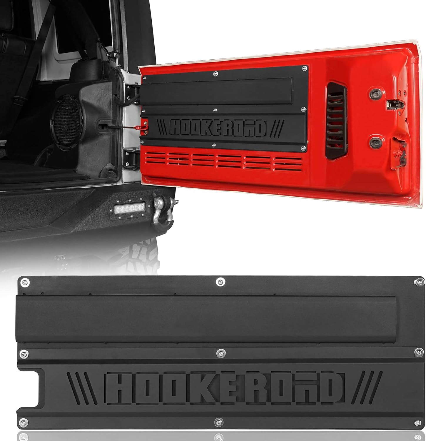 Amazon.com: Hooke Road JK Rear Interior Tailgate Reinforcement Plate ...