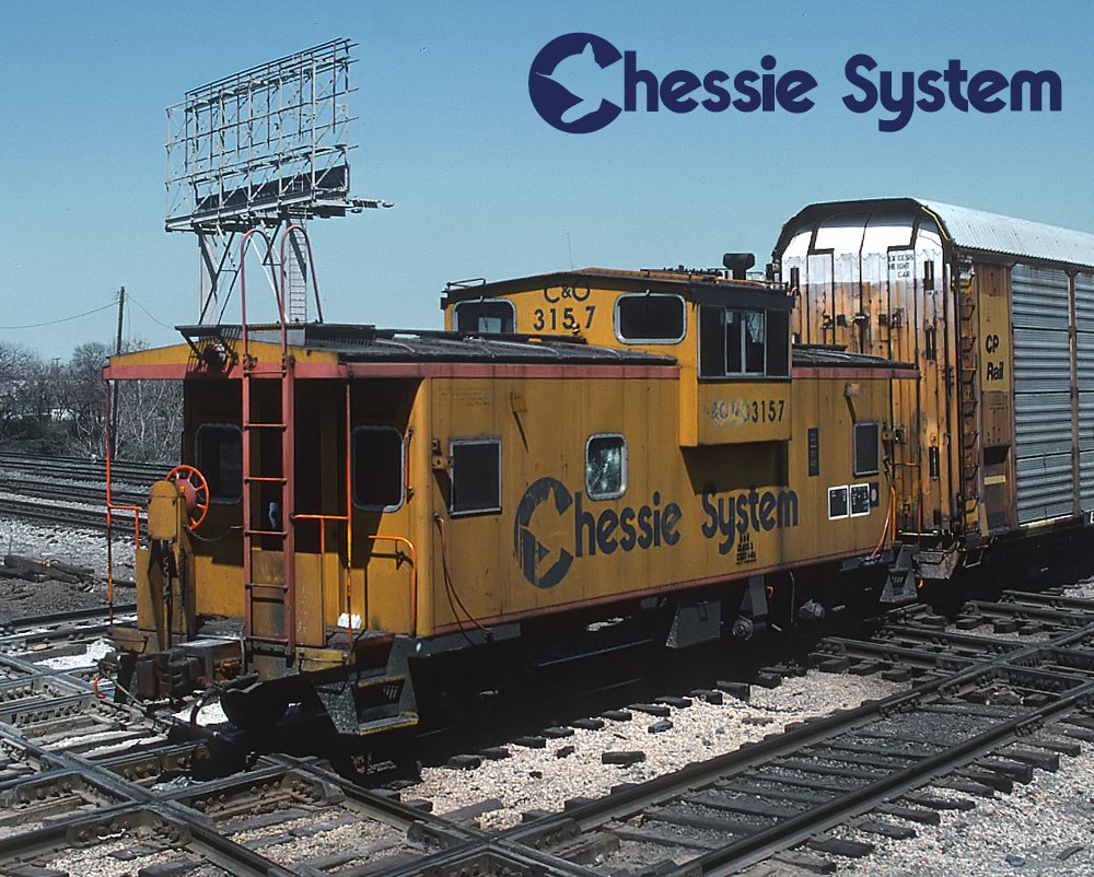 Amazon.com: A-Trains Chessie System C&O Caboose 8" x 10" Metal Sign ...