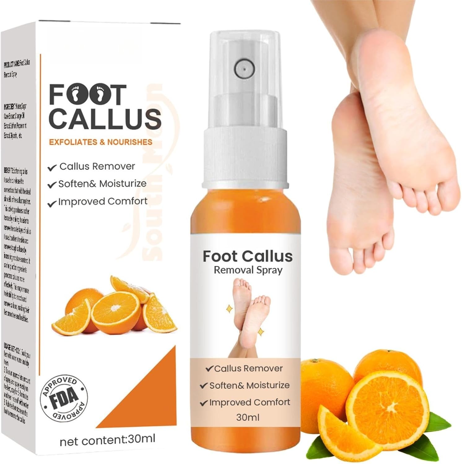Tongyend Foot Peeling Spray With Orange Oil for Cracked Rough Dry Skin ...