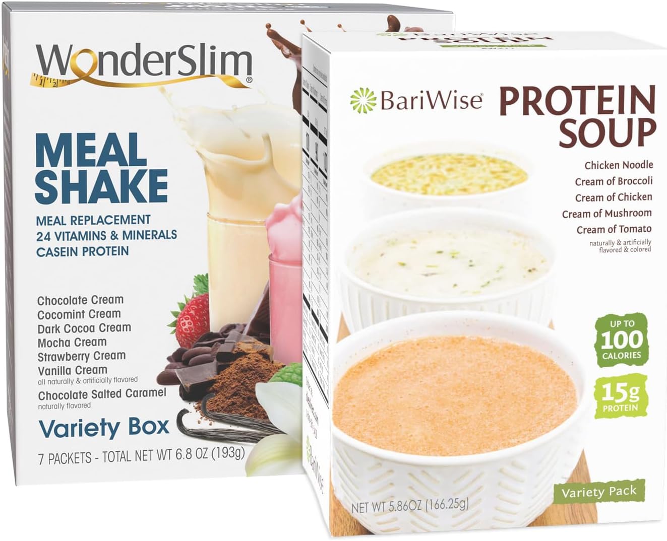 Amazon.com : WonderSlim Meal Replacement Shake & Barwise Protein Soup ...
