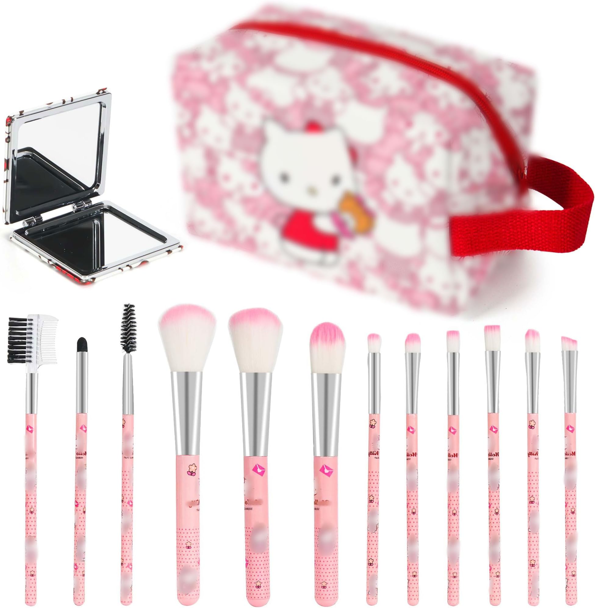 Amazon.com: Hello KItty 7pcs Makeup Brush Set Collector (Black ...