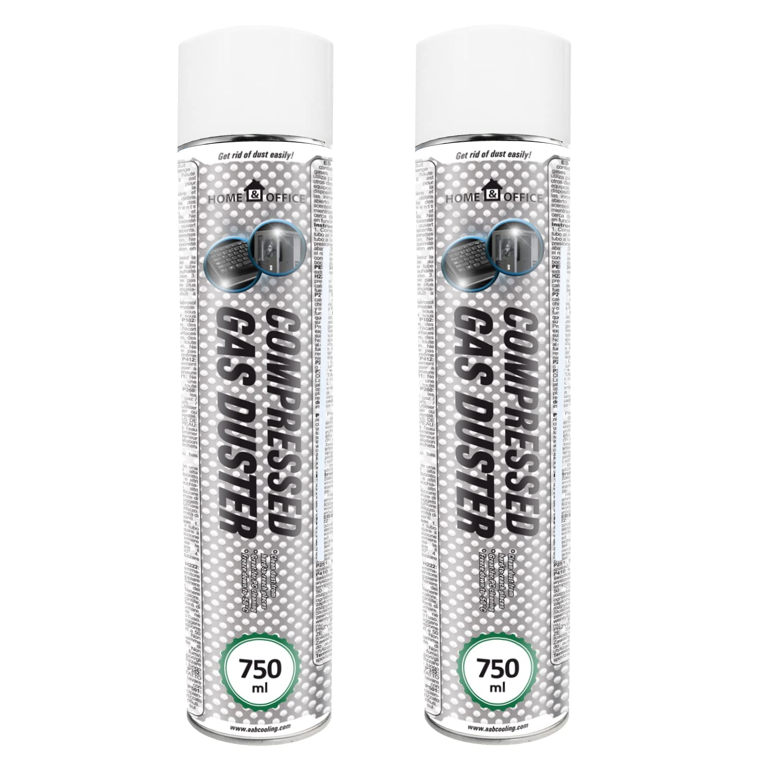 AABCOOLING 2 x 750ml Home&Office Druckluftspray K1 Staubgebläse ...