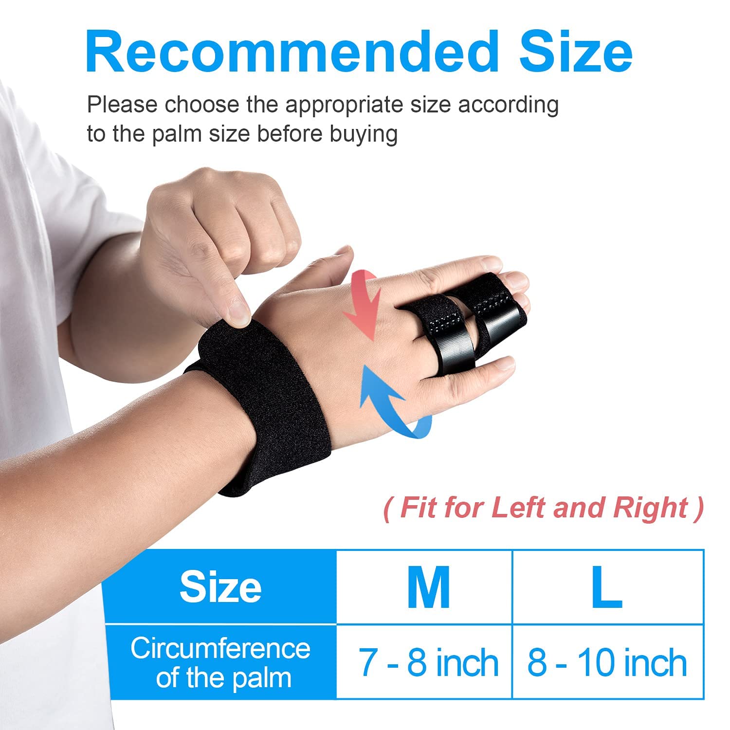 Buy Fracture 2 Fingers Splint Trigger Finger Adjustable Brace, Metal ...