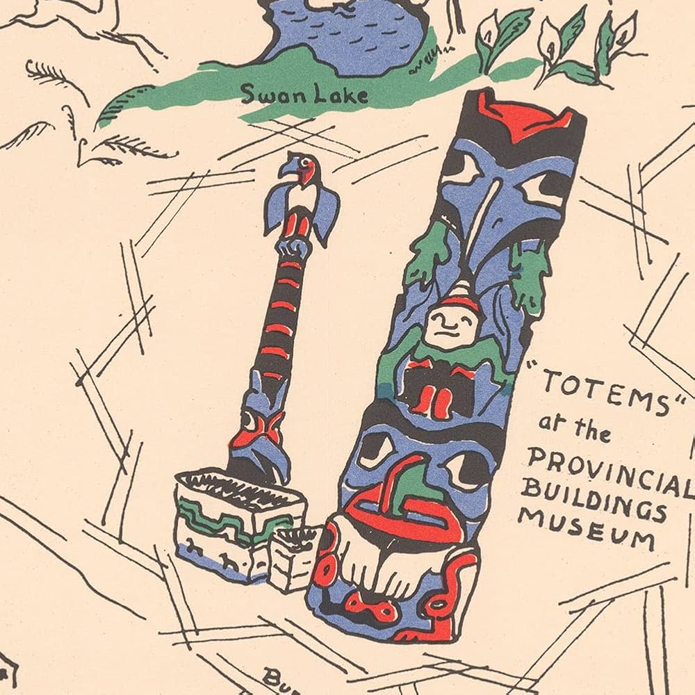Mapa De La Isla De Victoria Y La Isla De Vancouver