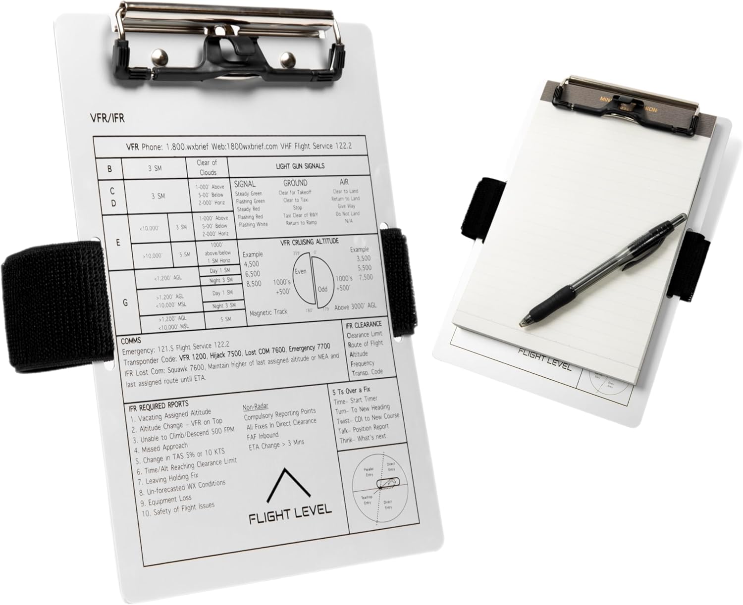 Flight Level; VFR/IFR; Pilot Kneeboard; with Notepad : Amazon.ca ...