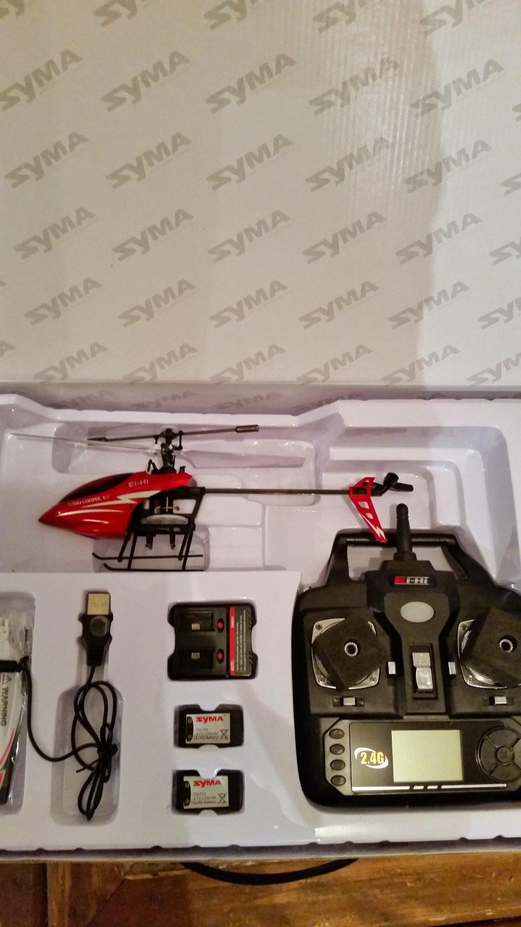 Amazon.com: Syma F3 2.4g 4ch LCD Remote Control Rc Single Rotor ...
