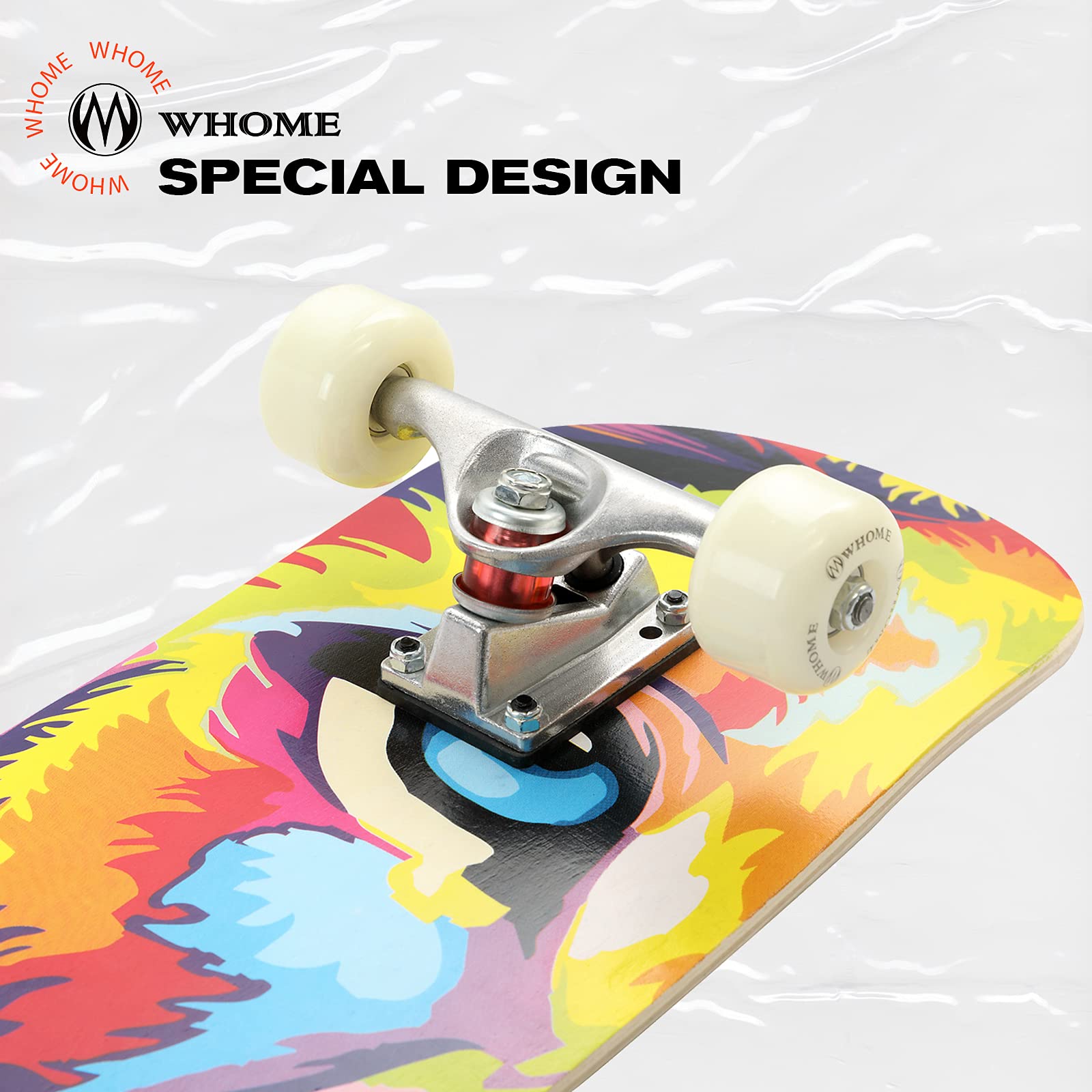 WHOME Skateboards for Adults/Kids Teens/Girl Beginner/Boy - 31"x8" Pro ...