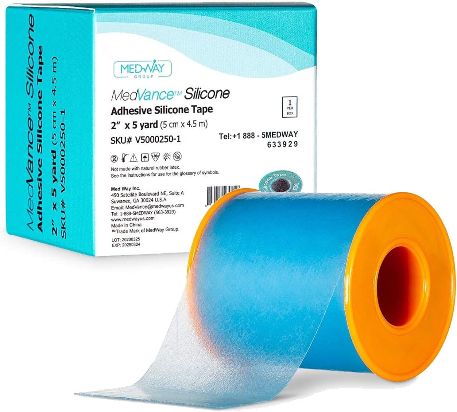 Amazon.com: MedVance Silicone Tape 2" Wide Soft with Perforation and ...
