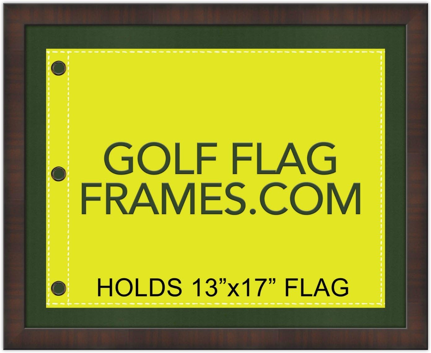 Amazon.com : 17x23 Mahogany Color Golf Flag Frame, Moulding brn-002 ...