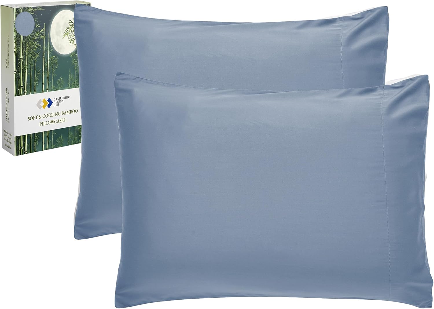 Amazon.com: California Design Den Queen Pillow Cases Standard Size, Set ...