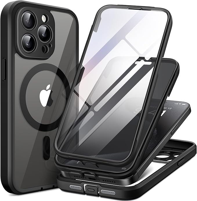 Amazon.com: TIESZEN Magnetic for iPhone 15 Pro Max Case, [Dustproof ...