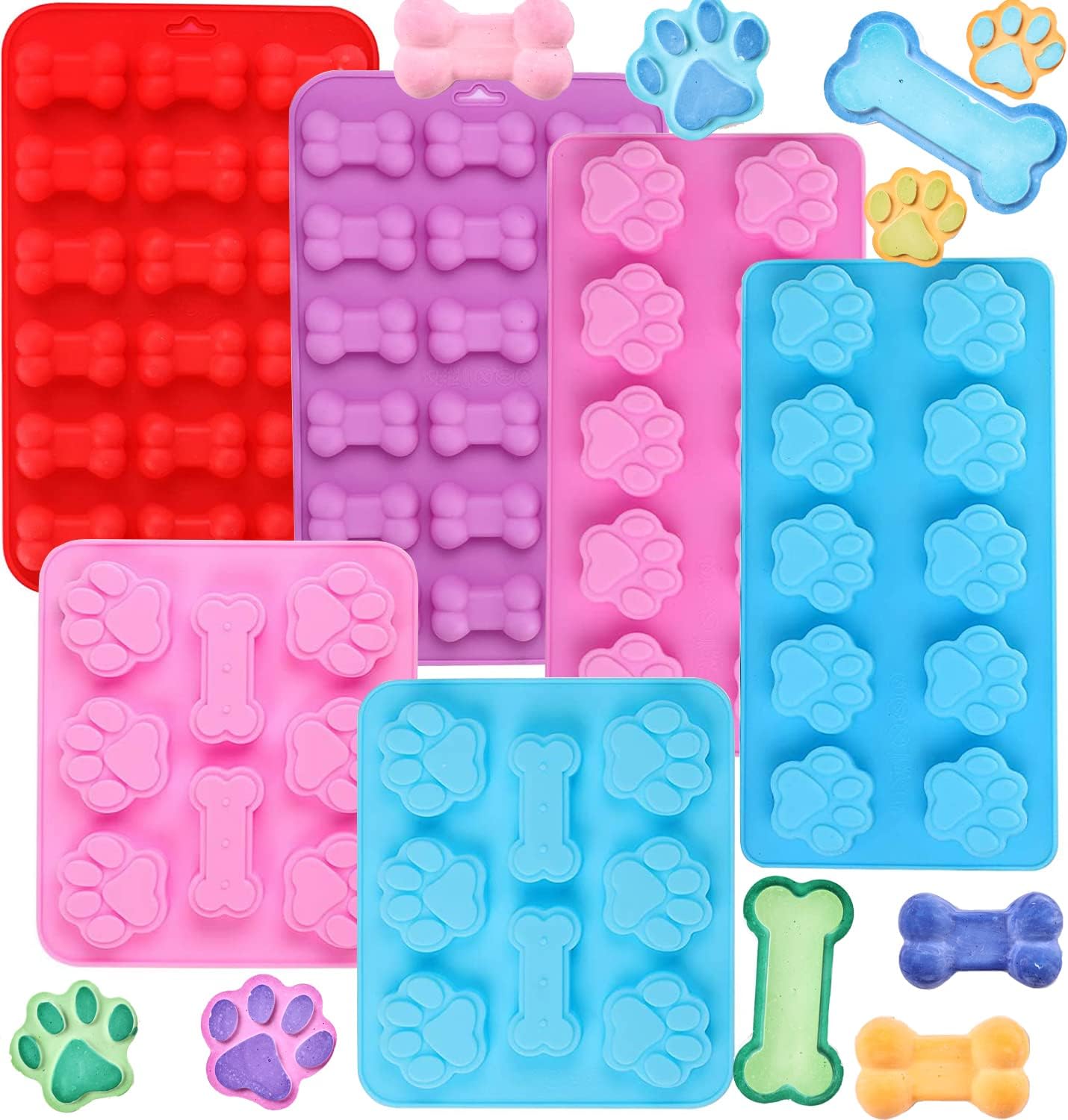 Amazon.com: Shxmlf Dog Baking Supplies, Dog Treat Silicone Molds ...