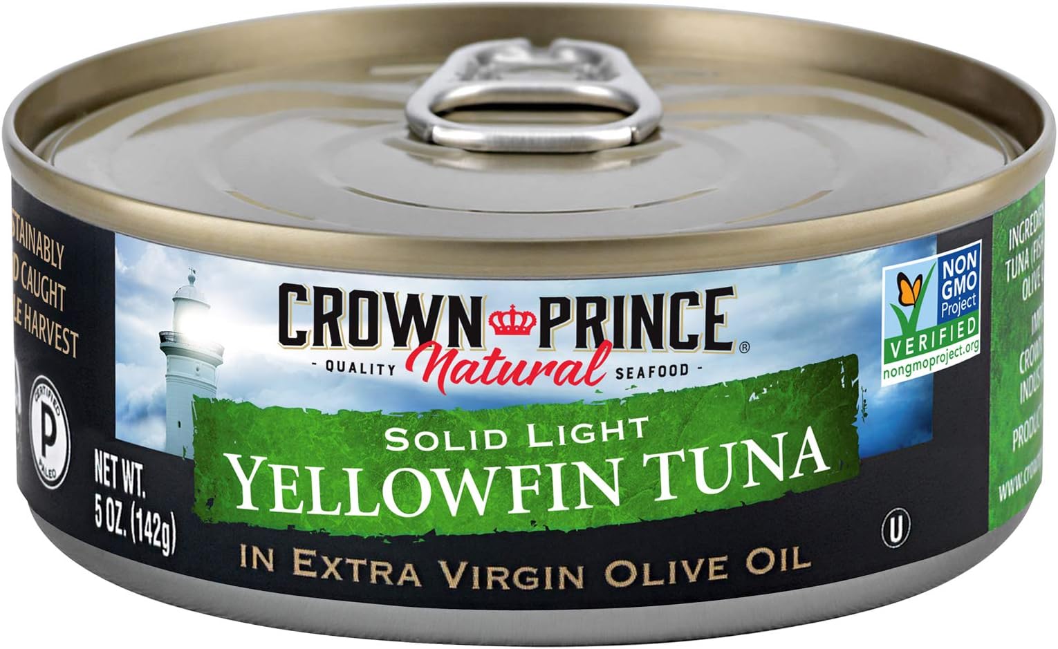 Amazon.com : Crown Prince Natural Solid Light Yellowfin Tuna in Extra ...