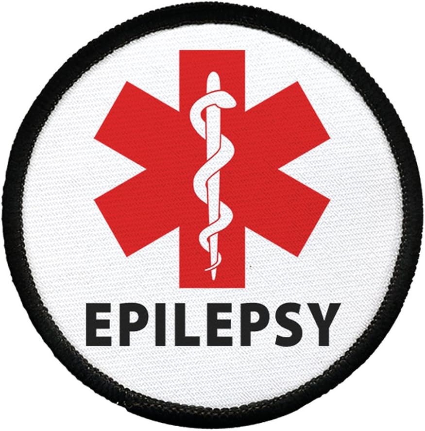 Amazon.com: Creative Clam Epilepsy Red Medical Alert Symbol 4 Inch ...