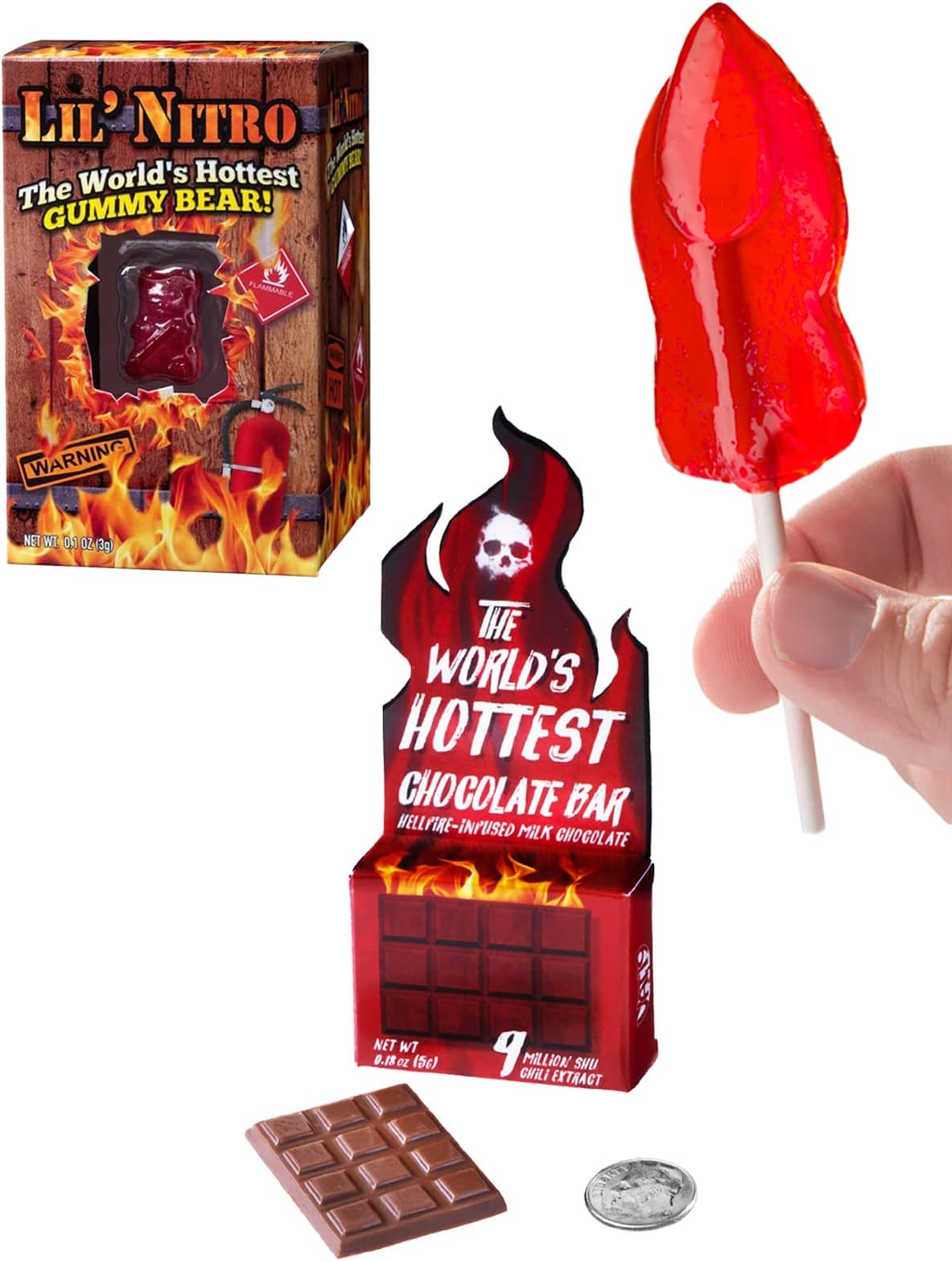 Amazon.com : 2 Set - Lil' Nitro: The World's Hottest Gummy Bear, 2 Set ...