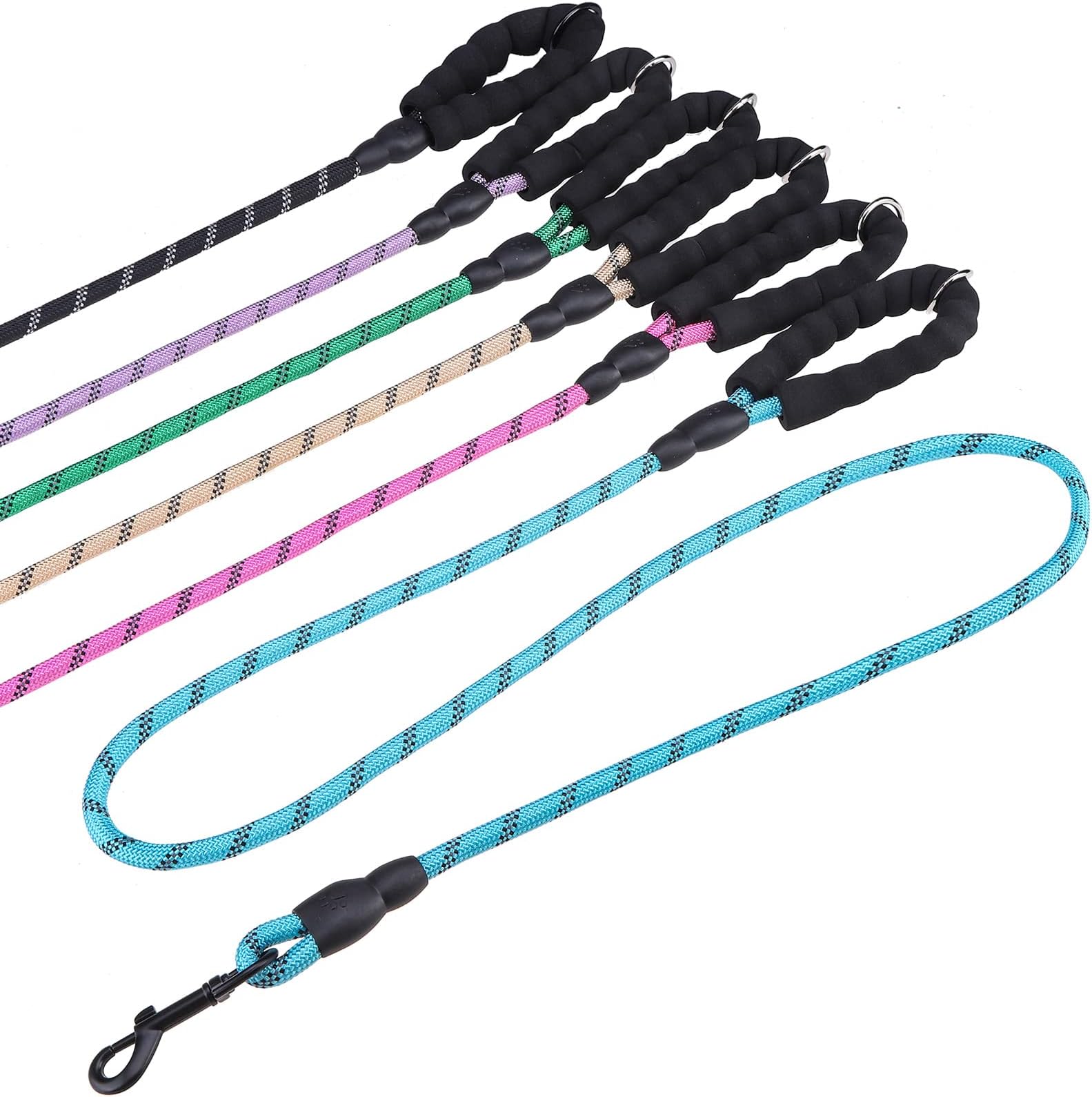 Amazon.com : 12 Pack Double Sided Reflective Dog Leash Bulk, Nylon Dogs ...